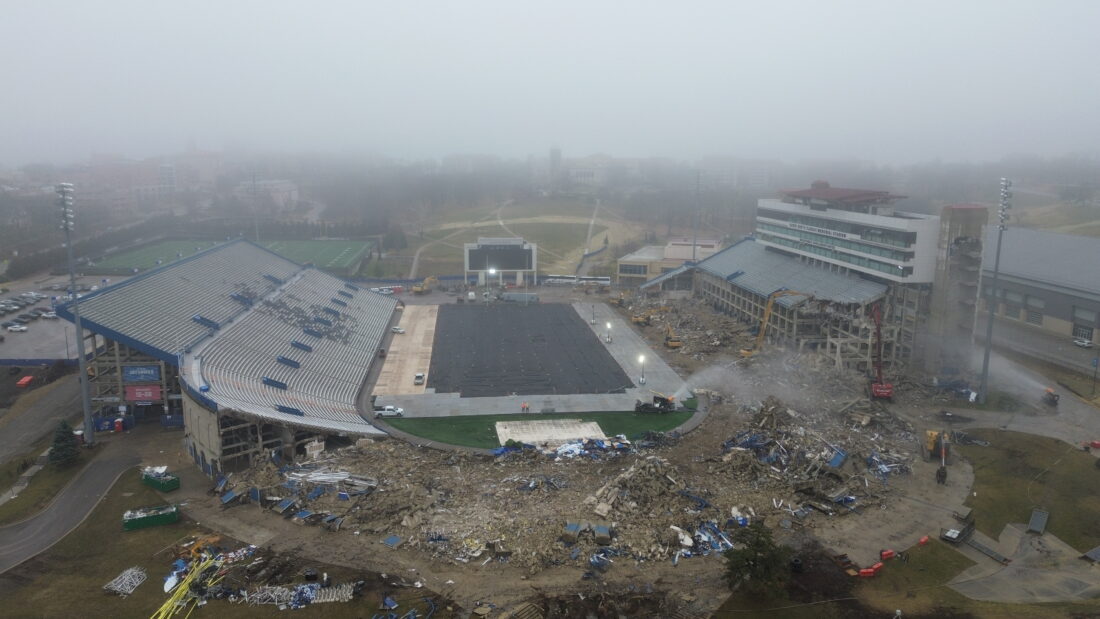 Demolition on KU’s football stadium advancing as lead-up to $448 ...